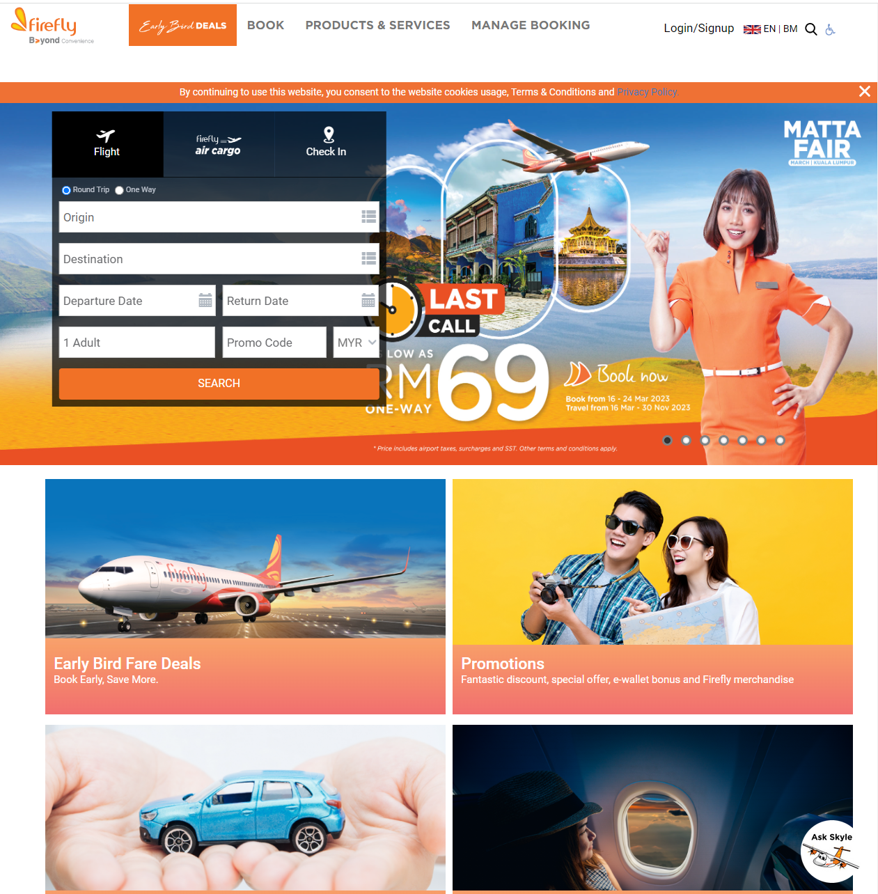 Firefly Flight Booking Website (Navitaire Skysales) – ME-Tech Solution Sdn Bhd